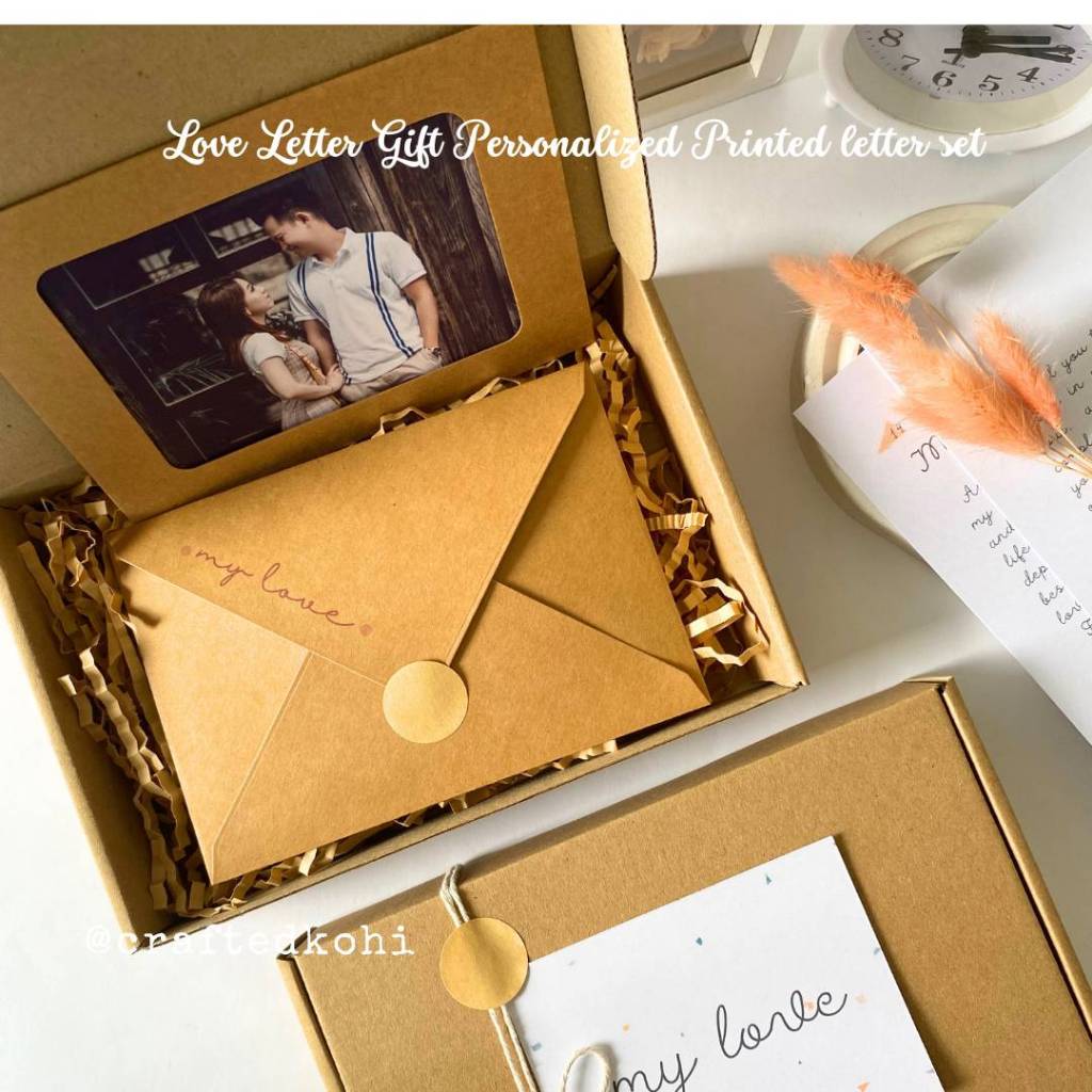 Love Letter Gift Set Personalized Printed Letter Set | Shopee Philippines