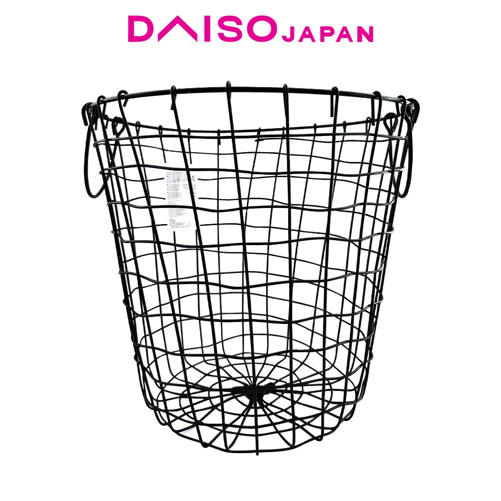 Daiso Round Handmade Style Wire Basket | Shopee Philippines