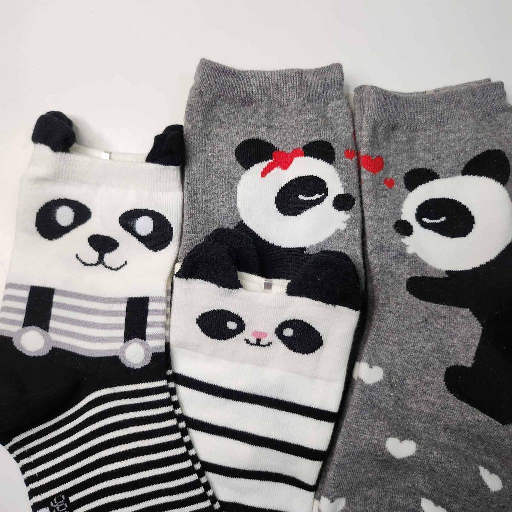PANDA SERIES Love Kiss Pandas -Korean Iconic Socks Icons Cool Hip ...