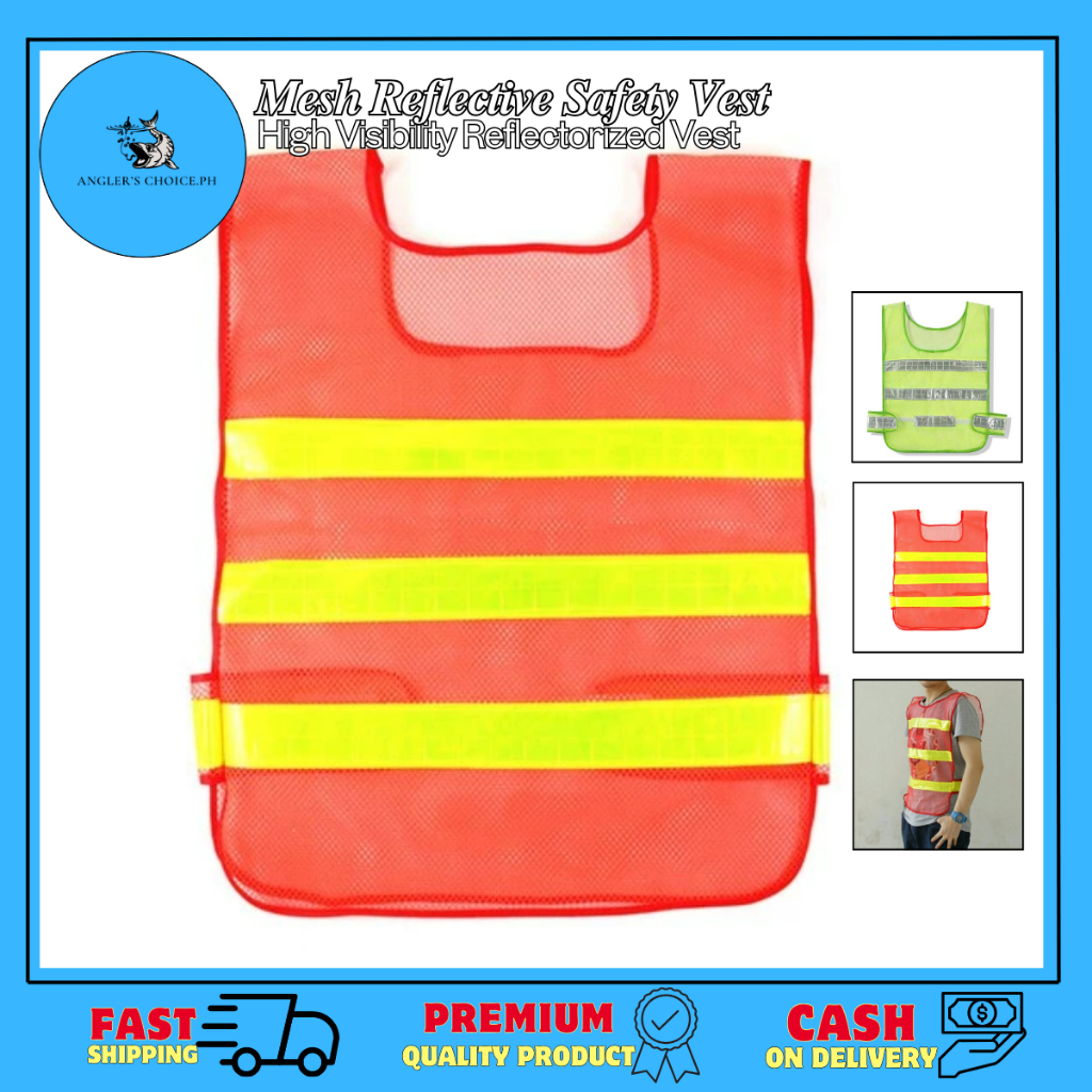 Mesh Reflective Safety Vest High Visibility Reflectorized Vest | Shopee ...
