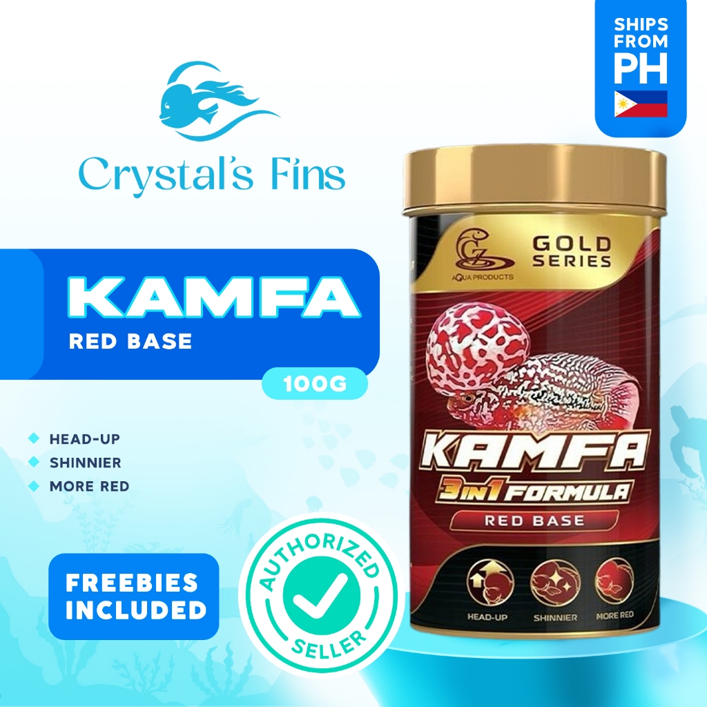 CZ AQUA PRODUCTS Gold Series KAMFA Red Base Fish Food 100g (Made in ...