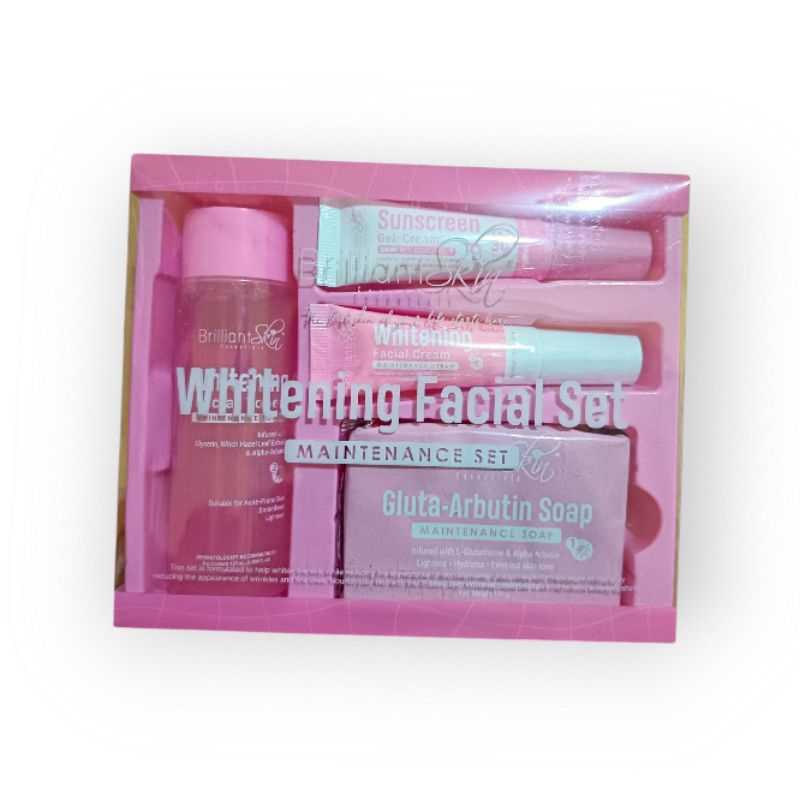 BRILLIANT SKIN WHITENING FACIAL SET | Shopee Philippines