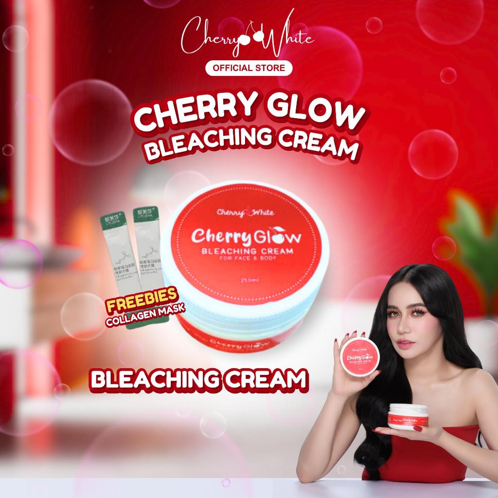 Cherry White Cherry Glow Bleaching Cream for Face & Body 250ml Skin ...