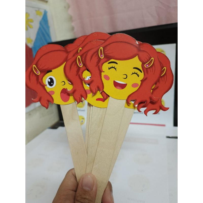 Label Emotions Emoji Emoticons with popsicles stick | Shopee Philippines