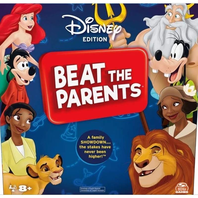 Beat The Parents Disney Edition Board Game, Kids vs. Parents Family ...
