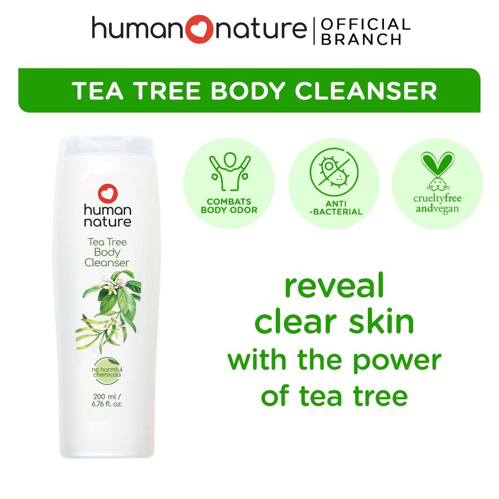 Human Nature Tea Tree Body Cleanser (No Harmful Chemicals) | Shopee ...