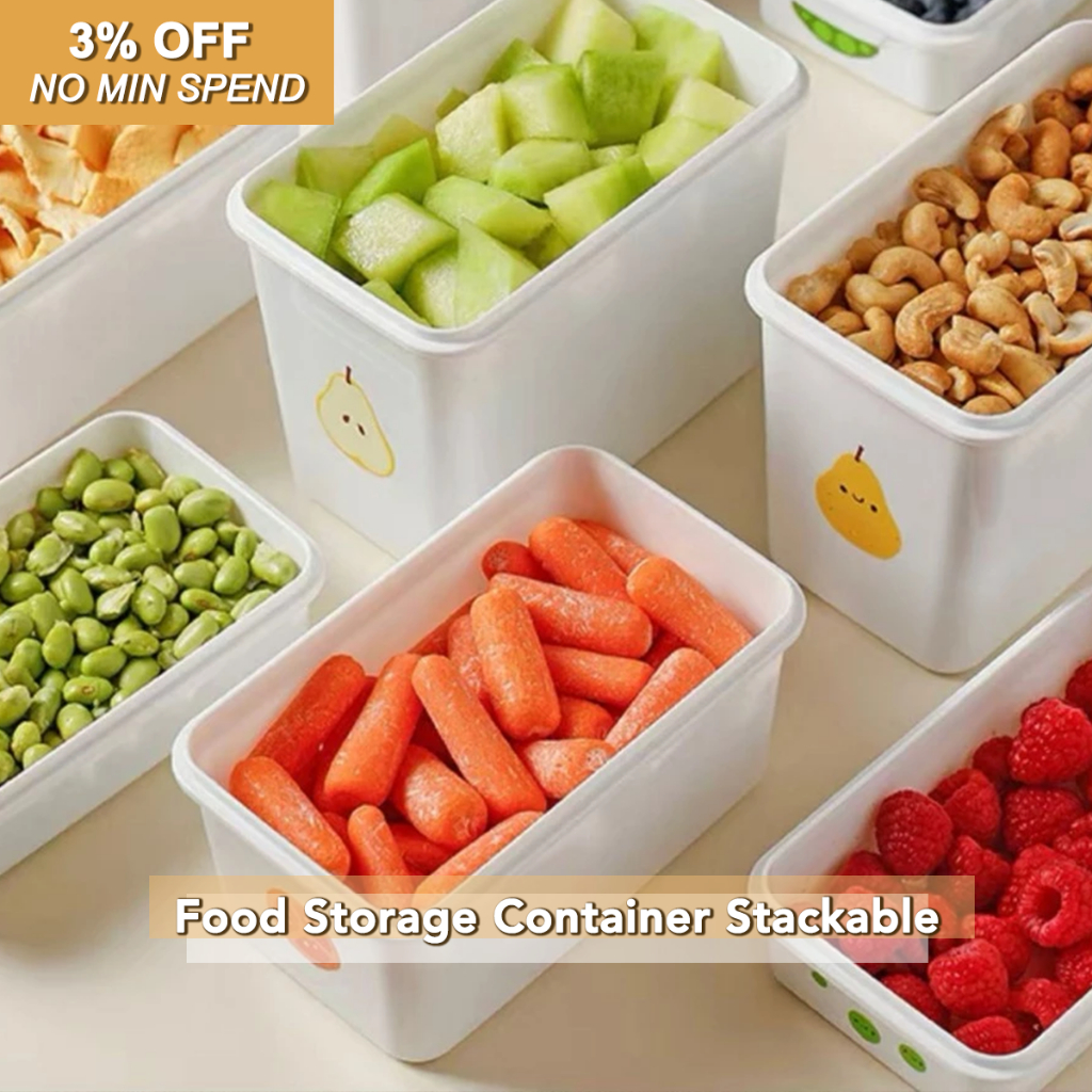 HomeIQ PP Food Storage Container Stackable | Shopee Philippines