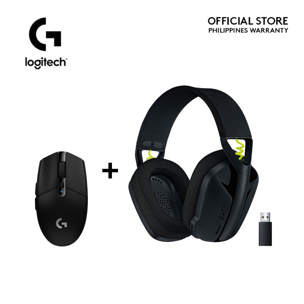 Logitech G304 Lightspeed Wireless Gaming Mouse + G435 Lightspeed ...