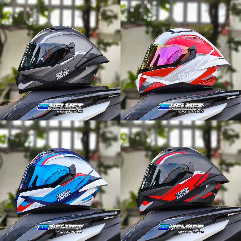 SPYDER STRIKE S9 DELTA (All Colors) FULL FACE - DUAL VISOR (with FREE ...