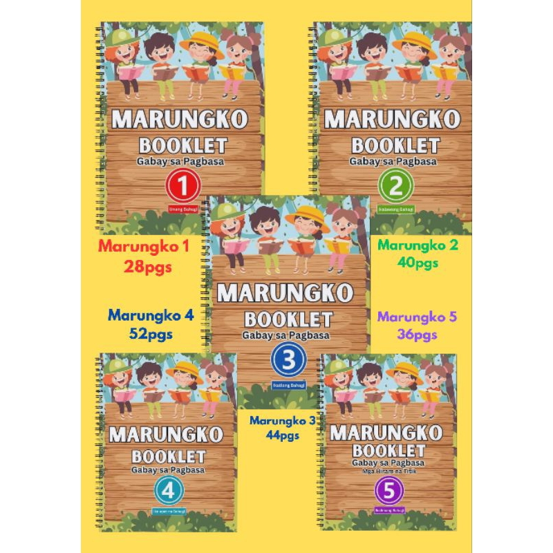 MARUNGKO BOOKLET BAHAGI 1 TO 5 FOR KINDER TO GRADE 4 | Shopee Philippines