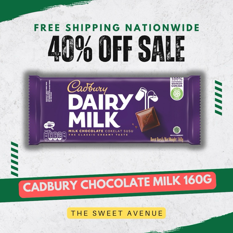 ON SALE‼️ Authentic Cadbury Milk Chocolate 160g imported (Mall Price ...