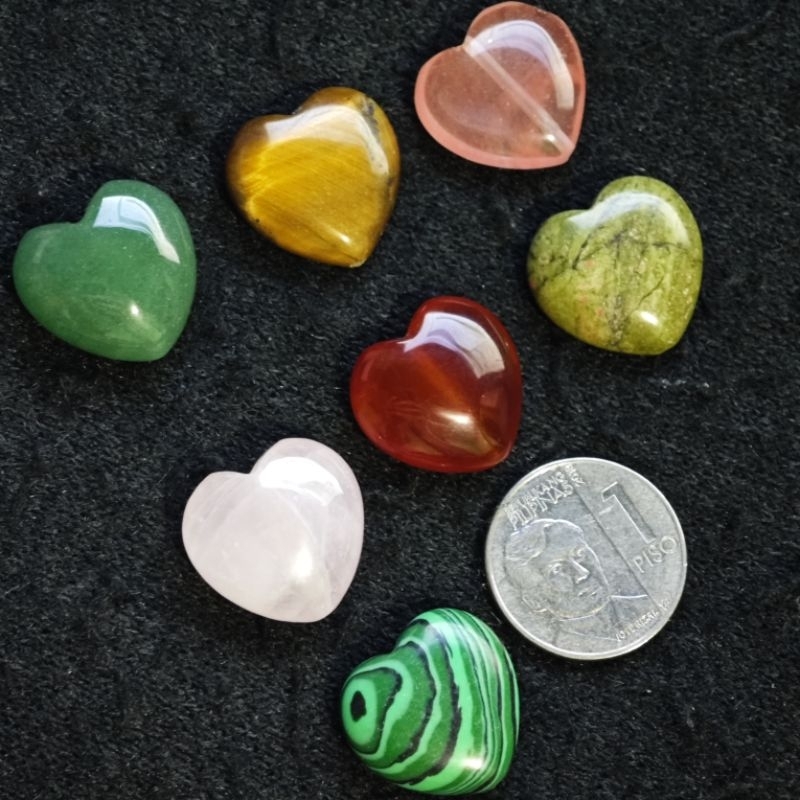 2PCS STONE HEART SHAPE | Shopee Philippines