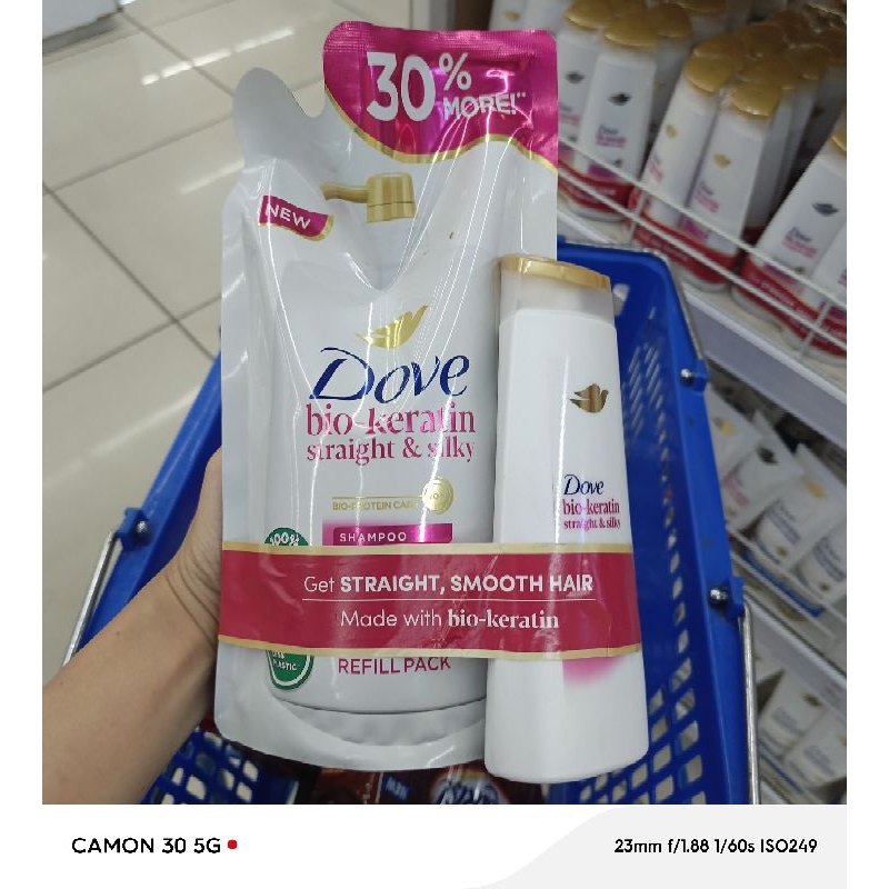 Dove Shampoo(Bio-Keratin, Straight and Silky) | Shopee Philippines