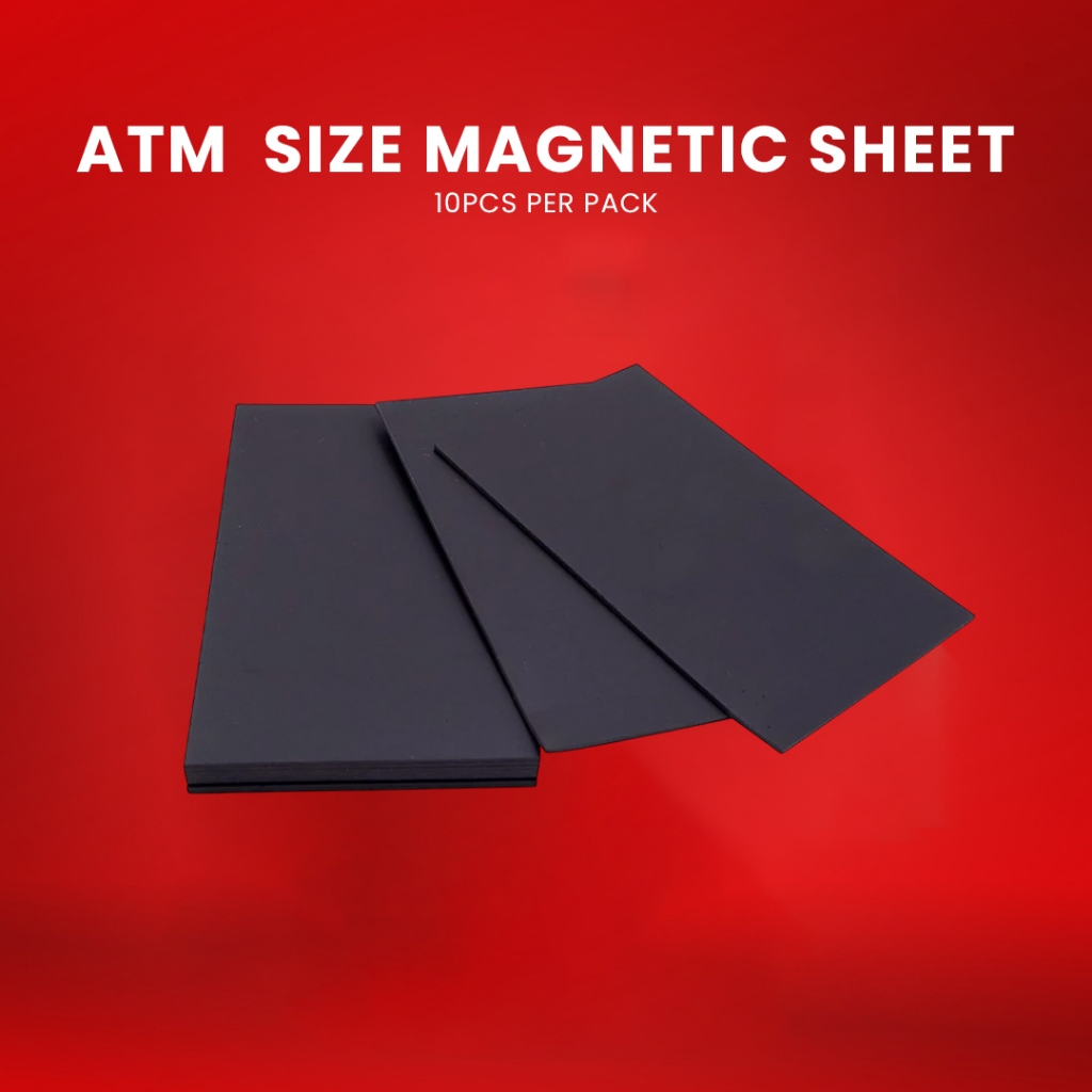 10pcs Magnetic Sheet ATM Size with Adhesive | Ordinary Pre Cut DIY For Photo Ref Magnet ROUND ...