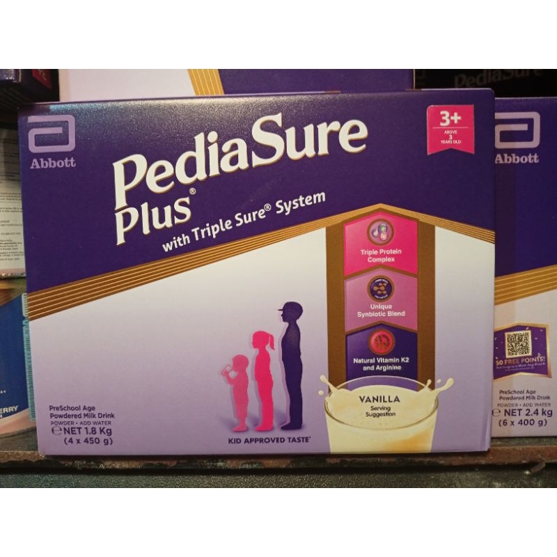 PediaSure Plus 3+ Vanilla 1.8kg | Shopee Philippines