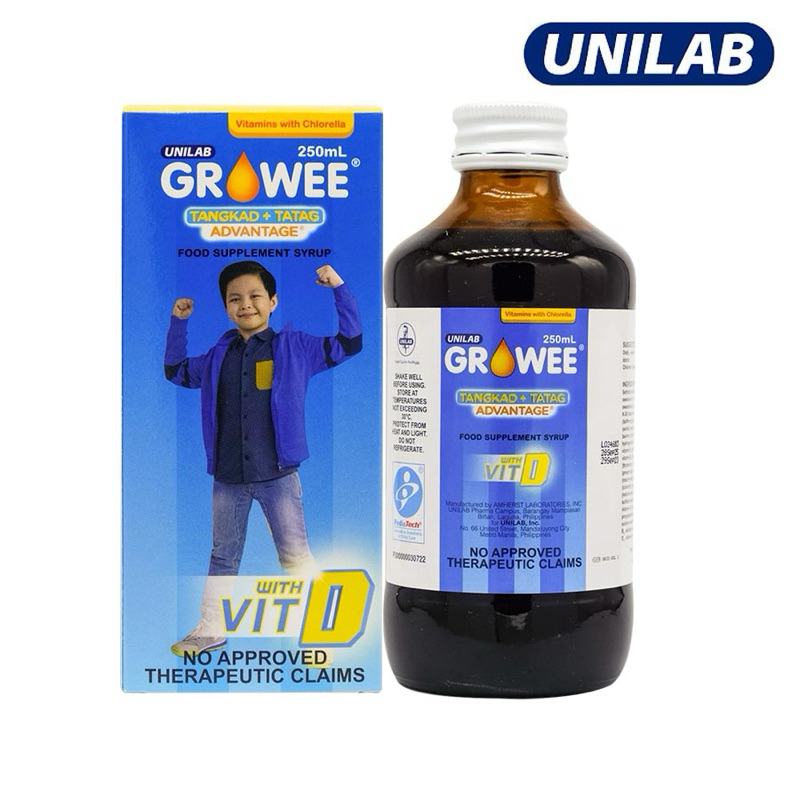 Unilab Growee Tangkad + Tatag Food Supplement Syrup 205 ML | Shopee ...