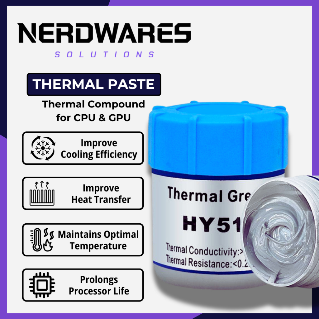 HY510 Thermal Grease Paste Compound for CPU GPU Cooler Cooling Heatsink ...