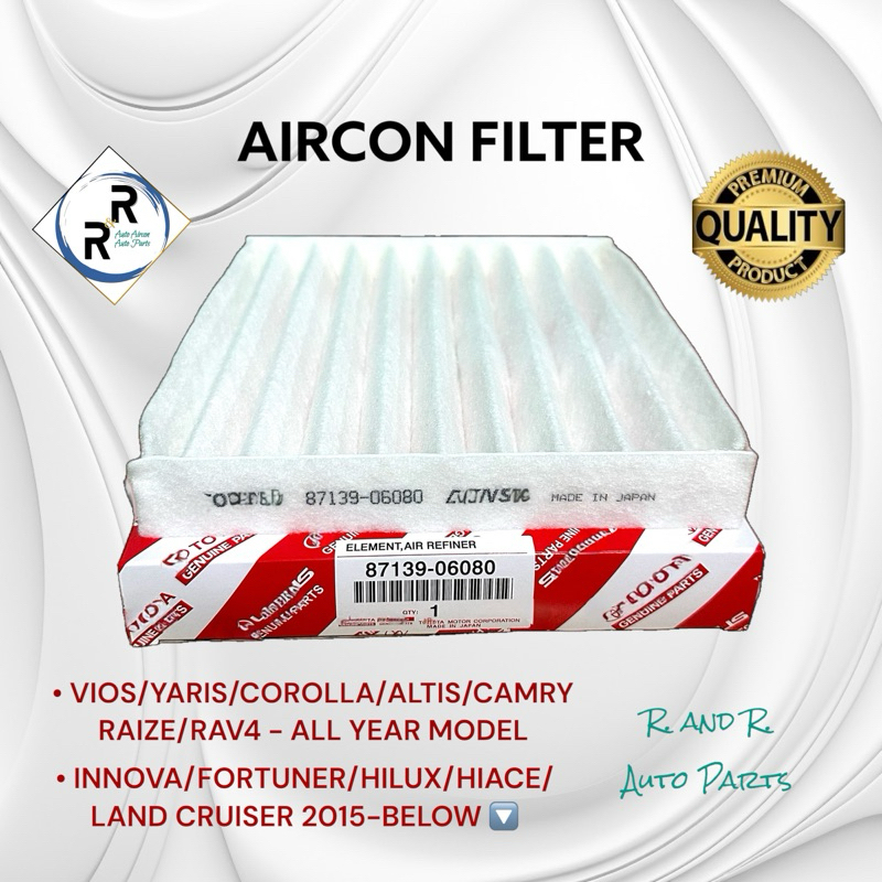 AIRCON FILTER VIOS / OLD FORTUNER / INNOVA / HIACE / HILUX 2004-2015 ...