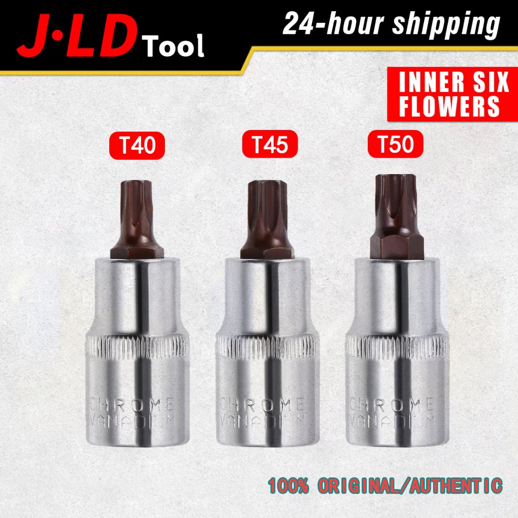 JLD 1/2INCH Torx Socket T50/T45/T40 Socket Bit For Ratchet Wrench Hand Tool Screw Driver Bit ...
