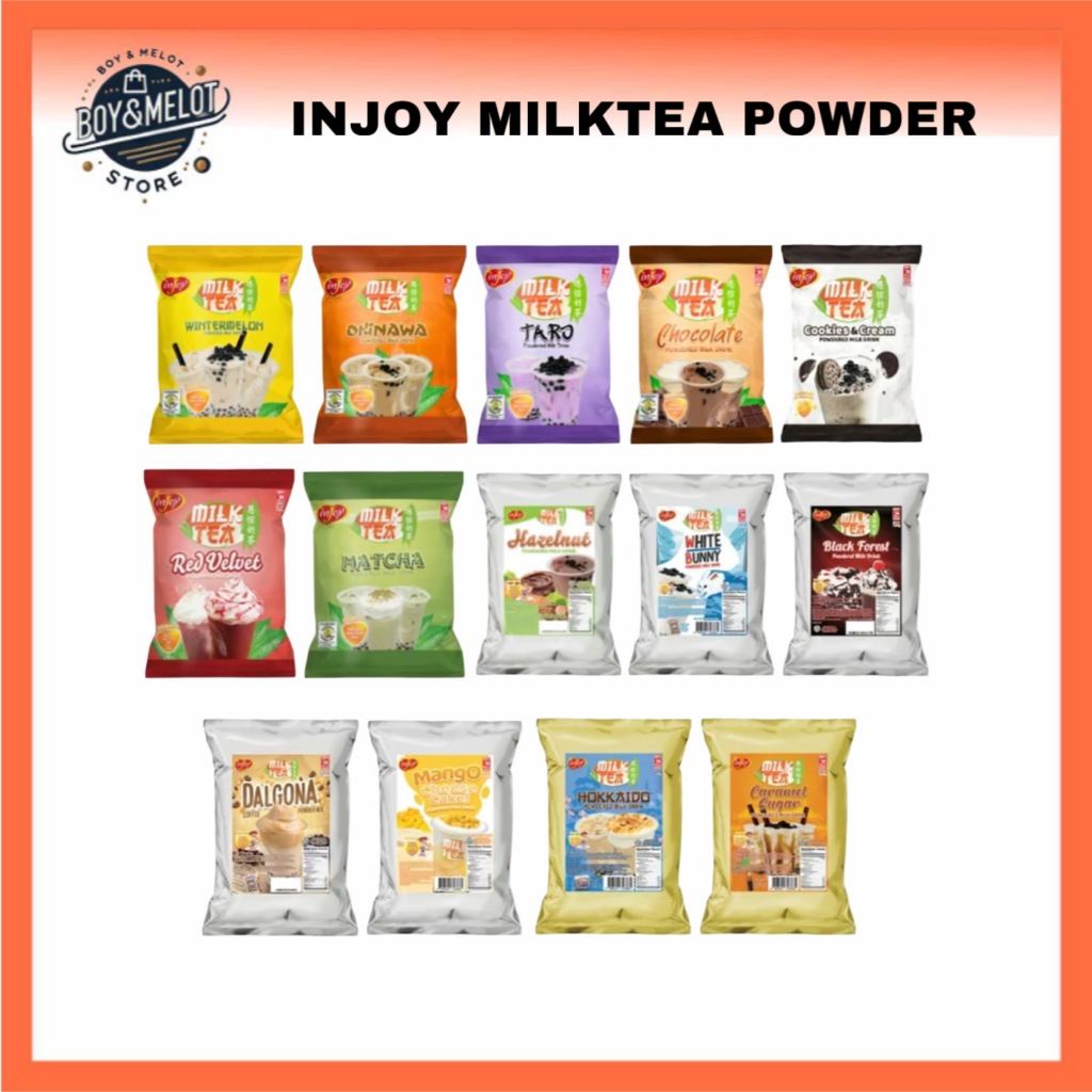 Injoy Milktea Flavors 500G (cookies & cream,wintermelon,okinawa,taro ...