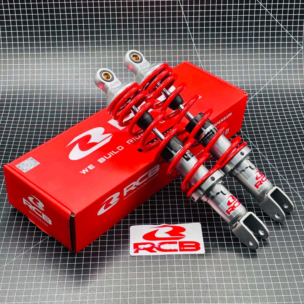 RCB SHOCK ABSORBER A3 SERIES 305MM (SL) RED for AEROX 155/NMAX V2 ...