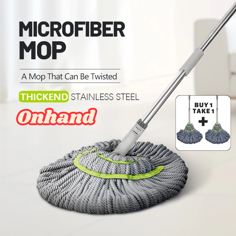 360 Degree Rotatable HandFree Self-Wringing Mop Floor Household Mop ...