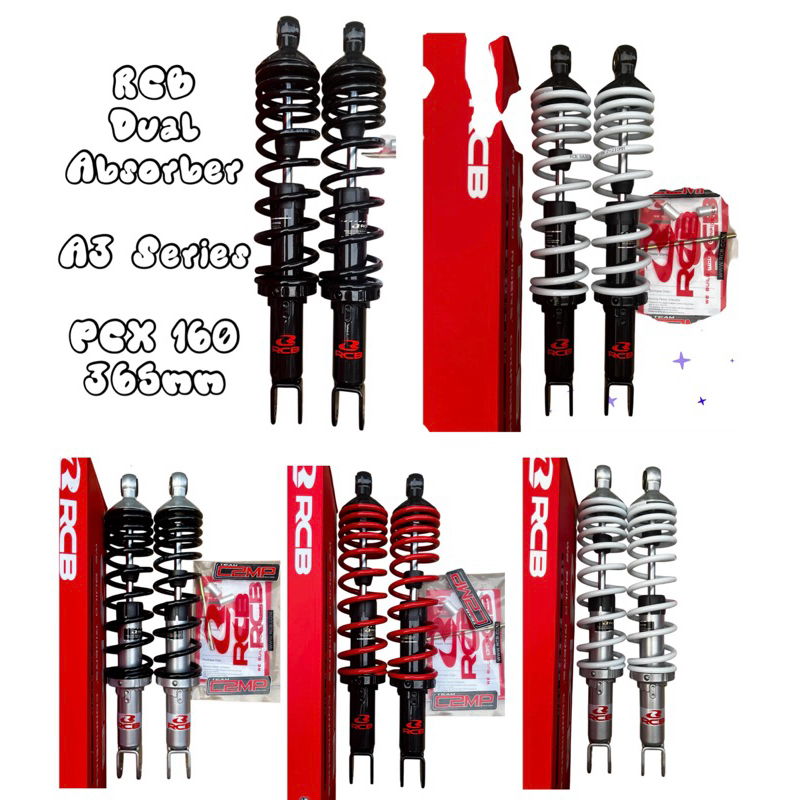 RCB A3 365mm Honda PCX 150 PCX 160 Dual Shock Absorber | Shopee Philippines