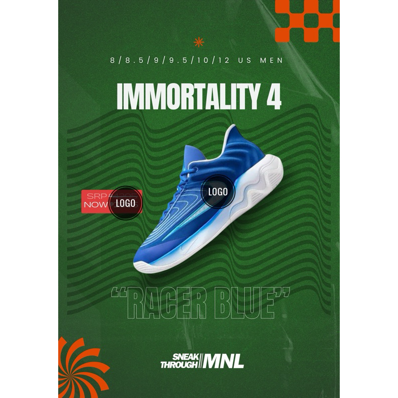 IMMORTALITY 4 RACER BLUE Mens basketball shoes | Shopee Philippines