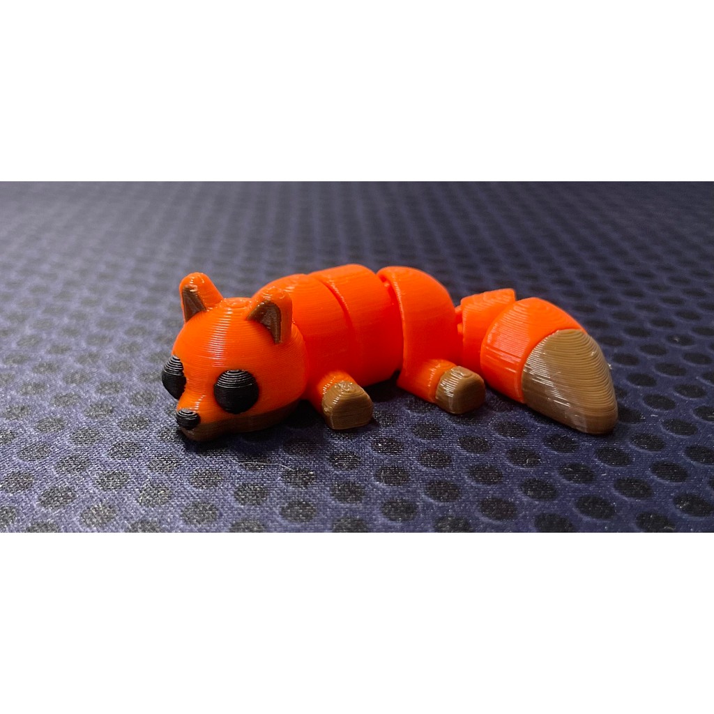 Flexi Fox 3D Cute Fox Printed Flexible Articulated Toys - Mini Animals ...