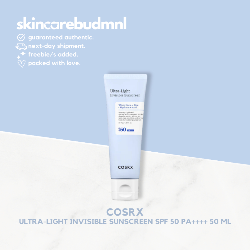 Cosrx Ultra-Light Invisible Sunscreen SPF50 PA++++ 50 ml by skincarebudmnl | Shopee Philippines
