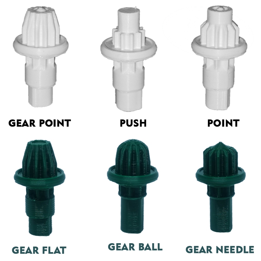 Gear Beyblade X Tip Gear Ball Flat Point Needle Rush Bits Tip 3D ...