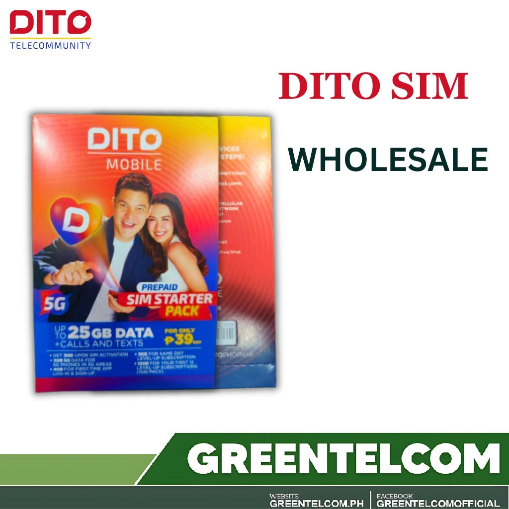 DITO SIM WHOLESALE 100PCS and 50PCS | Shopee Philippines
