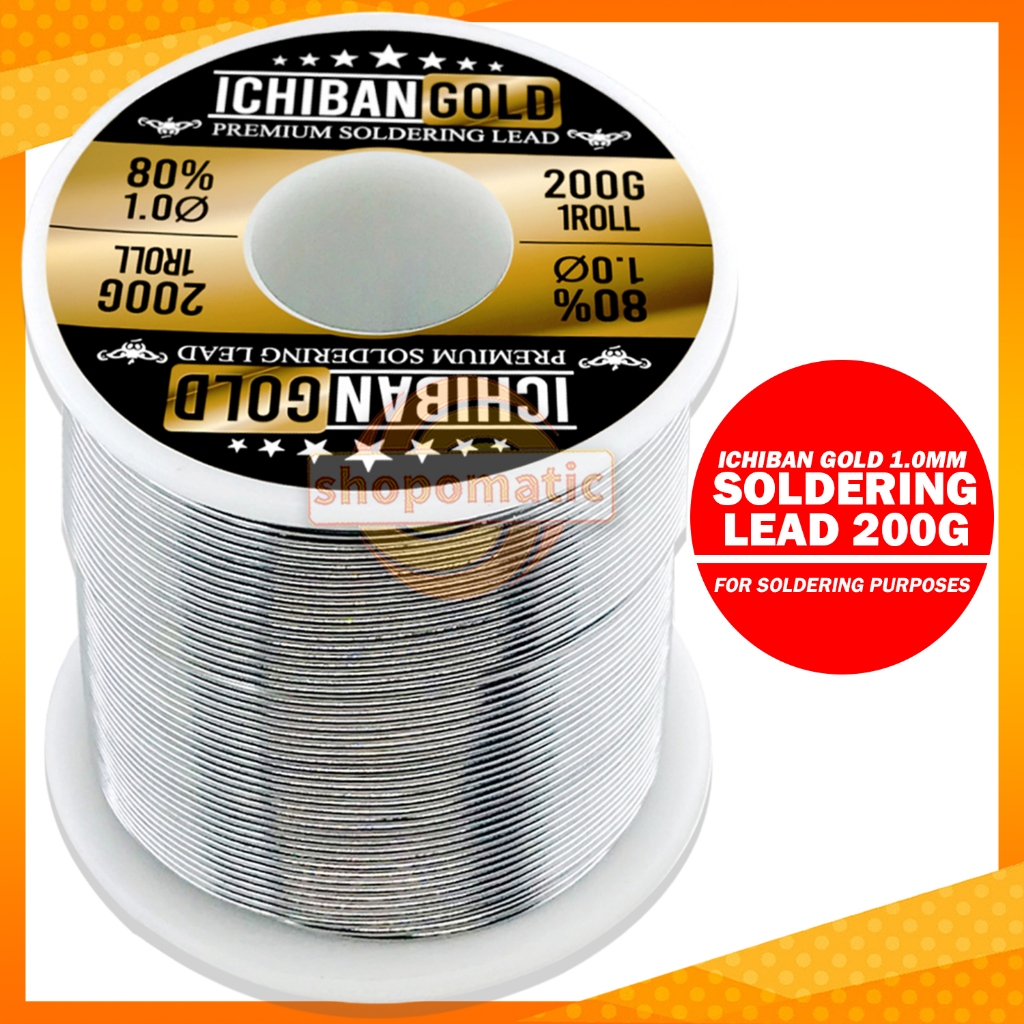 Original 200G ICHIBAN GOLD Premium Soldering Lead 1.0MM Heavy Duty | Shopee Philippines