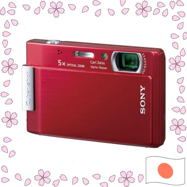 SONY Digital Camera Cyber-Shot T100 Red DSC-T100 R USED CAMERA【Directly ...