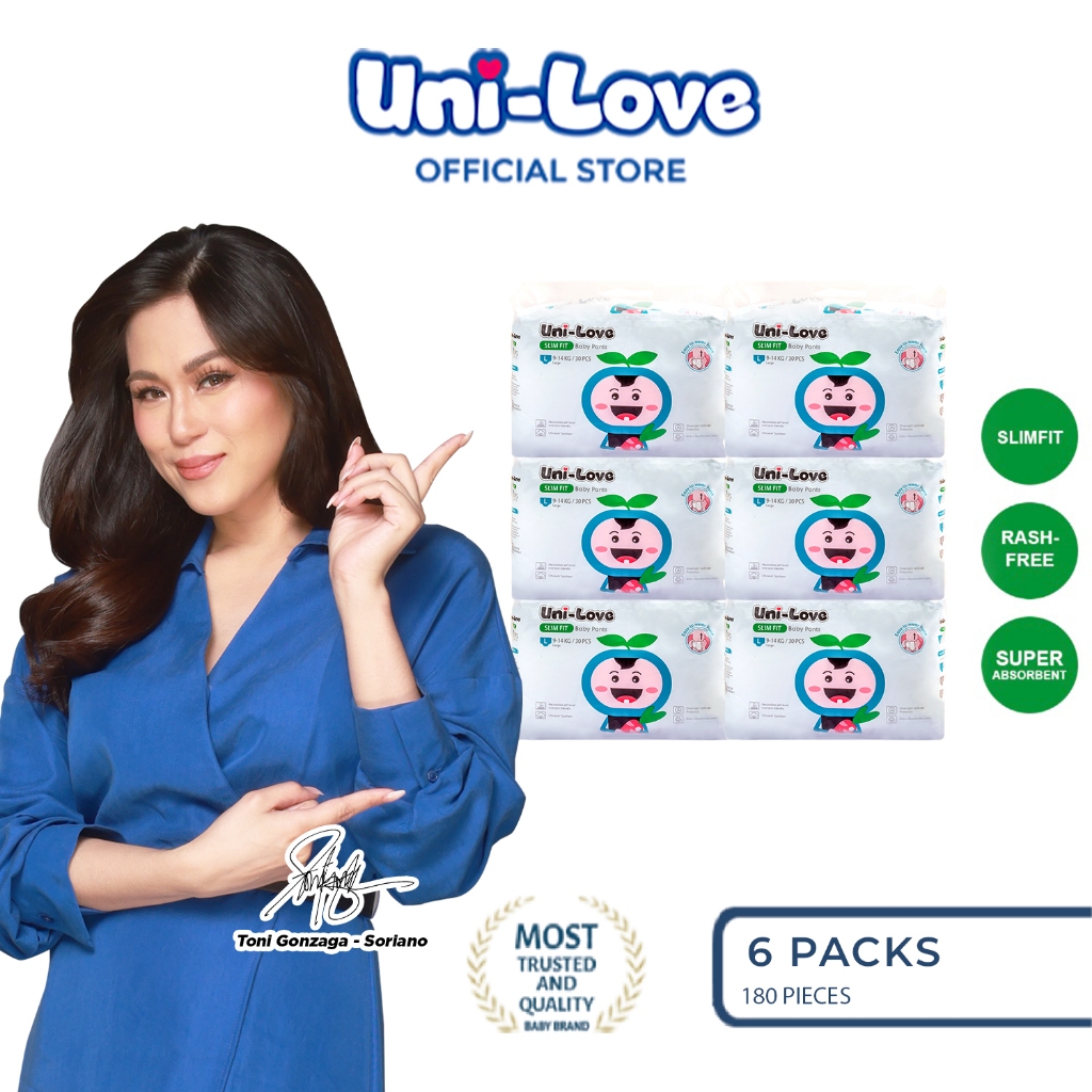 UniLove Slim Fit Baby Pants 30's (Large) Pack of 6 | Shopee Philippines