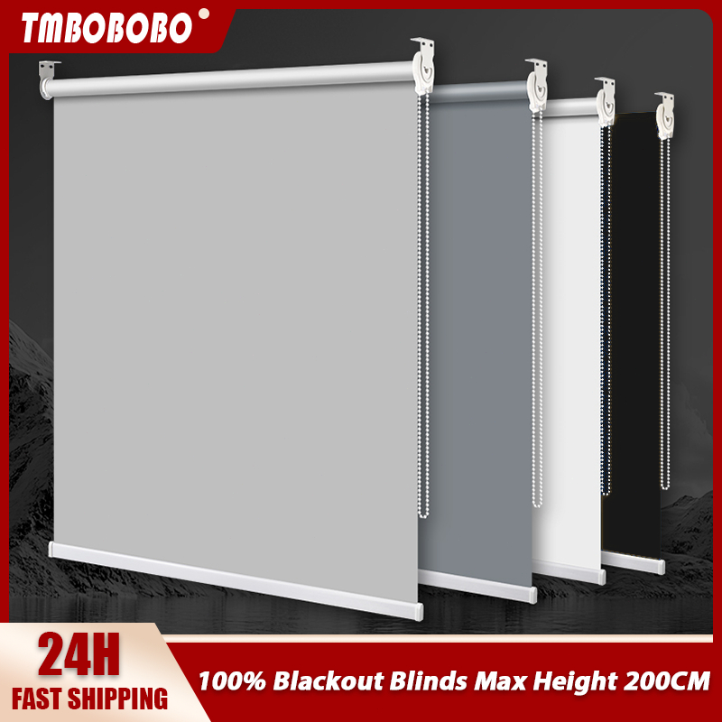 NICEDAYS 100% Blackout Window Roller Shades Custom Roller Blinds Shades ...