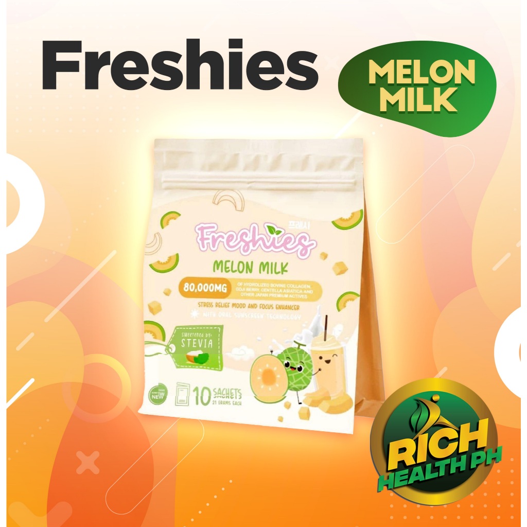 Freshies Melon Milk 80,000mg Bovine Collagen, Goji Berry, Centella ...