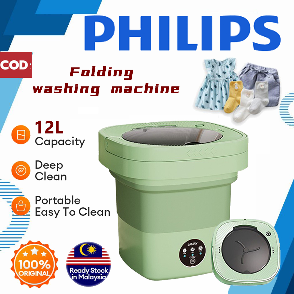 Philips 12L Mini Washing Machine with dryer Foldable Washing Machine ...