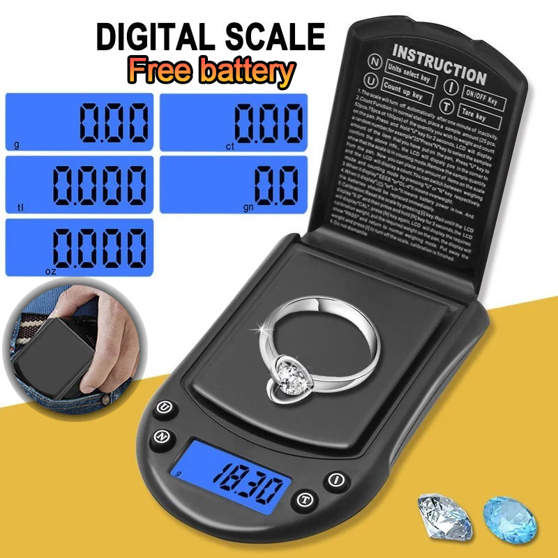 Mini Electronic Scale Gold Pure Gold Jewelry High Precision Pocket ...