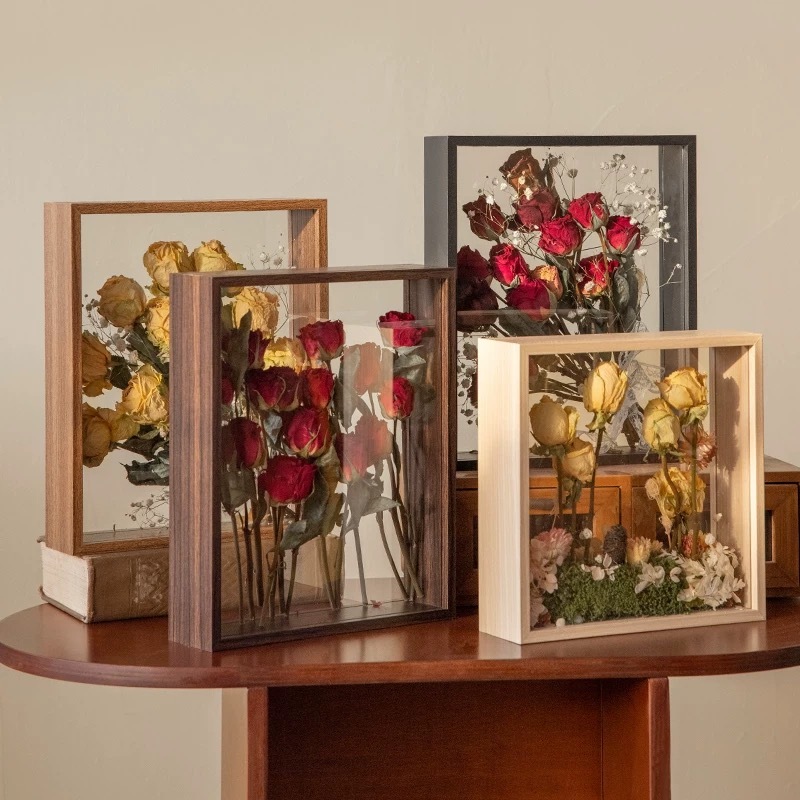 Flower Frame Acrylic Transparent Shadow Box 4cm Deepth Photo Frame For ...