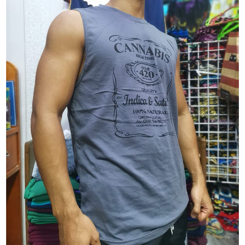 Set of 3 pcs -1 pcs Muscle Tee’s Sando for Men Cotton | Shopee Philippines