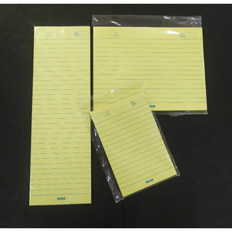 MICA YELLOW PAD PAPER 1/2 Crosswise/Lengthwise/1/4pad | Shopee Philippines