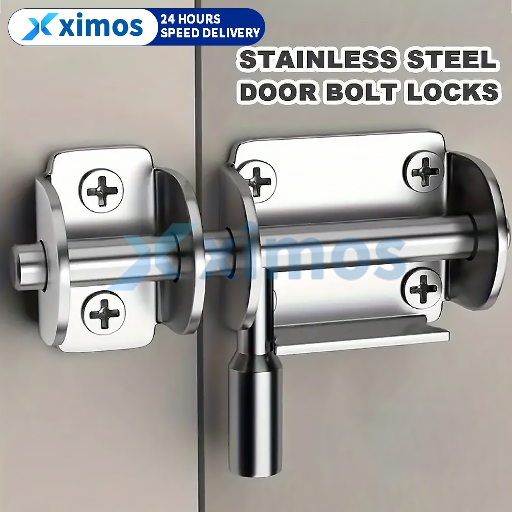 1PC 304 Stainless Steel Door Latch Sliding Lock Bolts Hasp Barrel Bolt ...