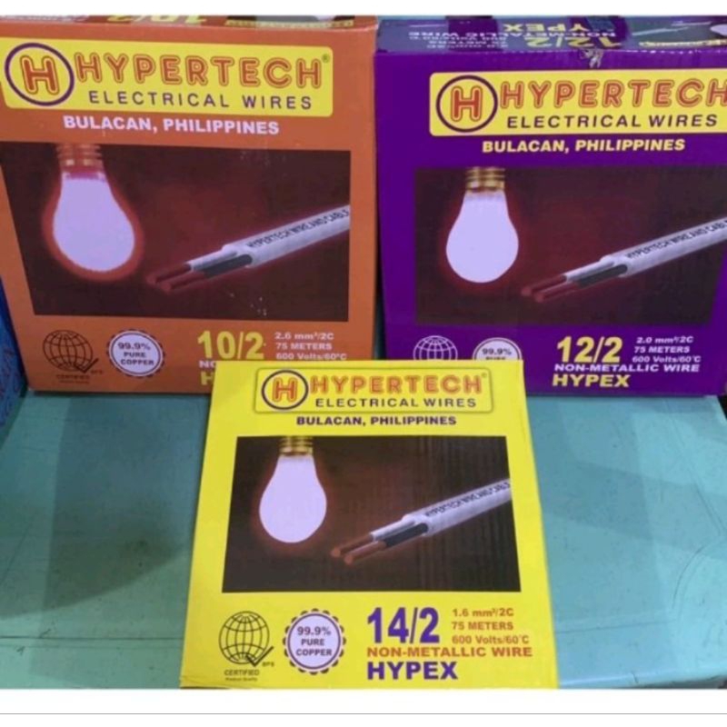 Heavy duty PDX 14/2c , 12/2c , 10/2c Solid Wire (75meters per BOX)p ...