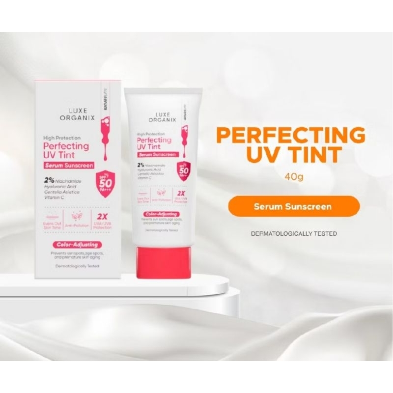 Luxe Organix High Protection Perfecting UV Tint Serum Sunscreen SPF 50 PA +++ 40g (color ...