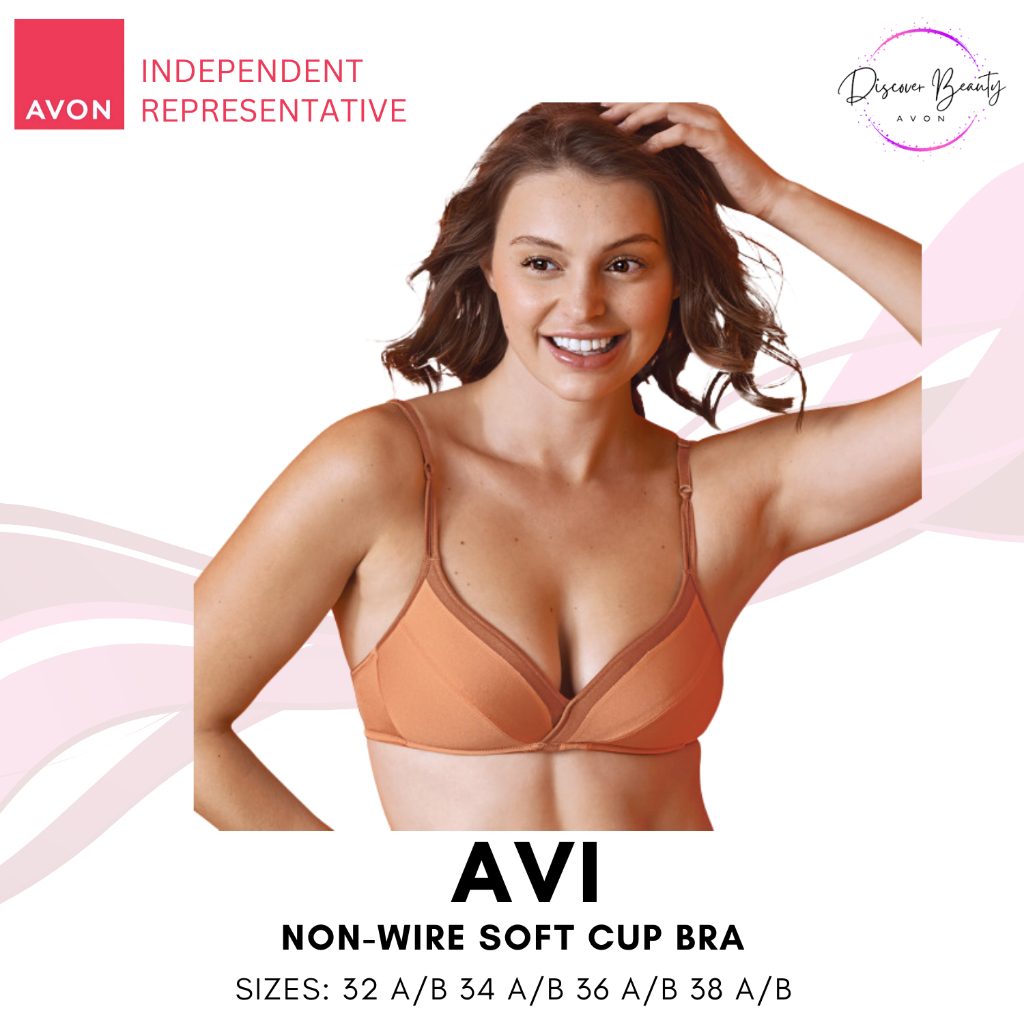 Avon AVI Non-Wire Soft Cup Bra 32A/B 34A/B 36A/B 38A/B | Shopee Philippines