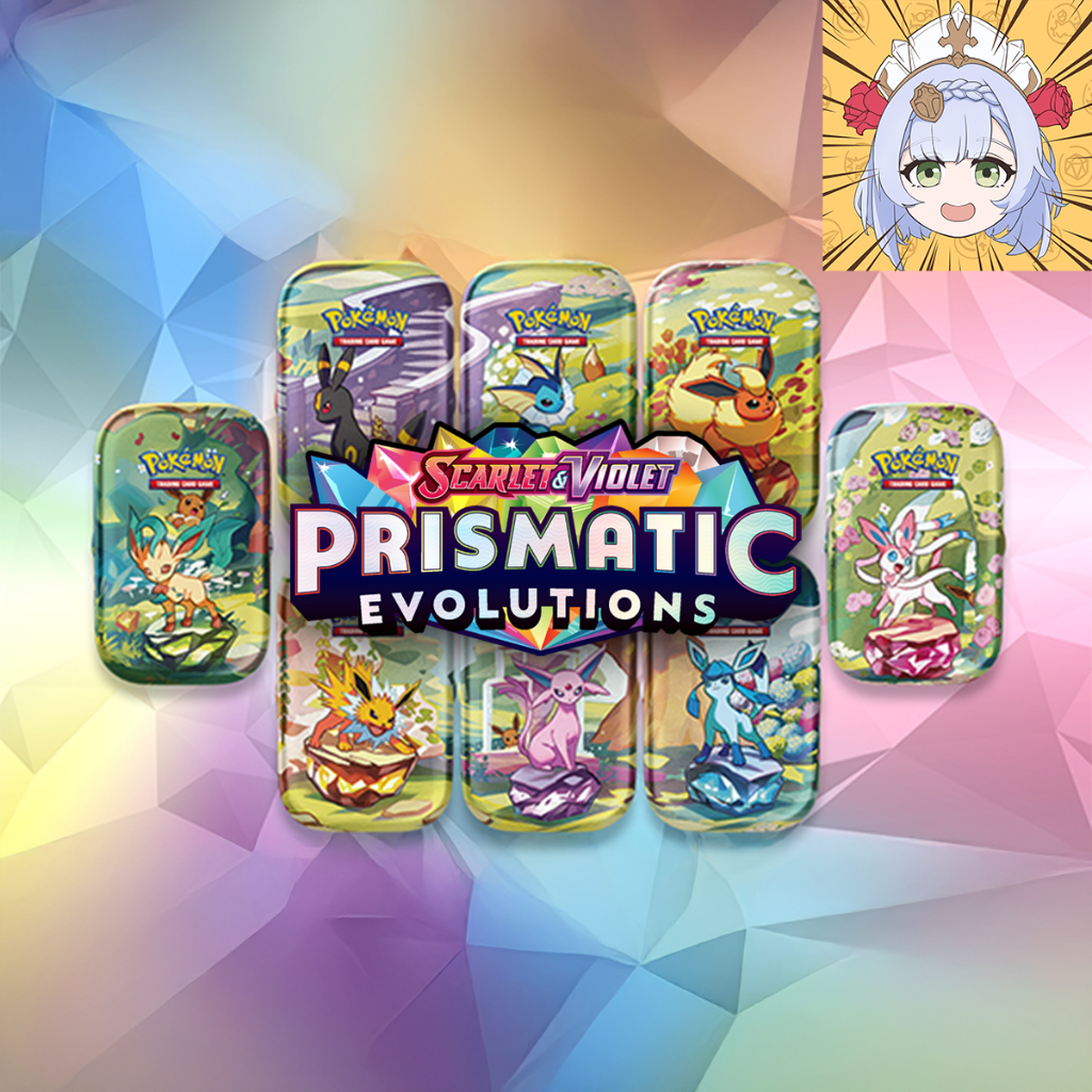 Pokémon TCG: Scarlet & Violet — Prismatic Evolutions Mini Tin Sealed ...