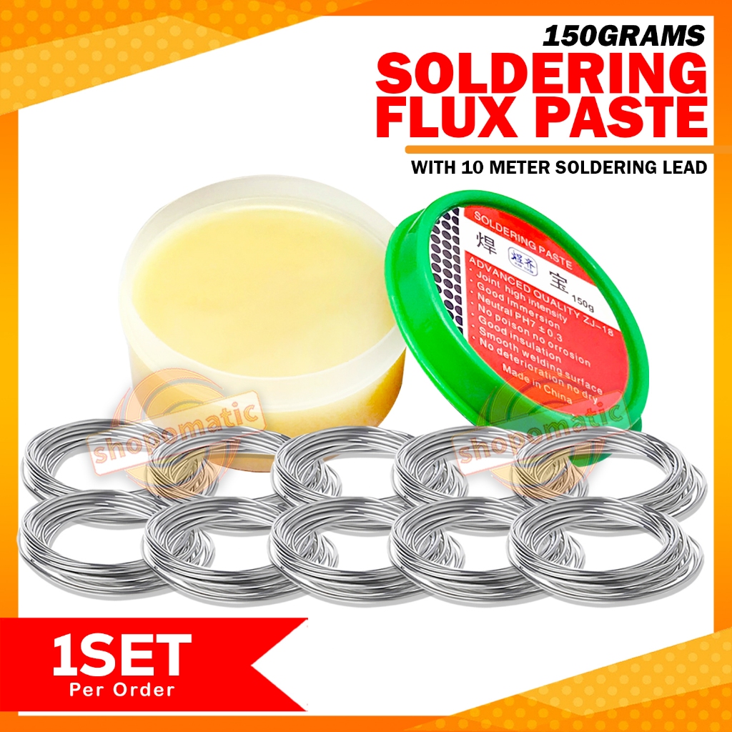 Rosin Soldering Flux Paste Solder Welding Grease 150G With 10 Meter ...