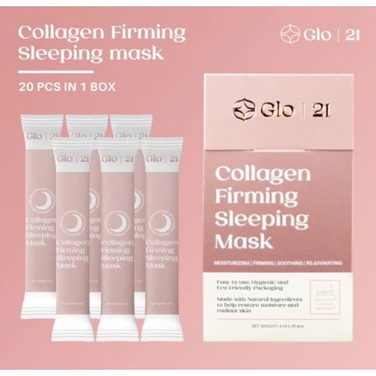 Glo21 Collagen Firming Sleeping Mask Moisturizing Firming Oil Control ...