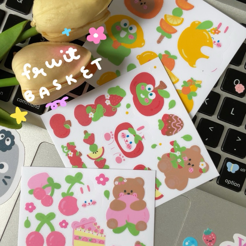 fruit basket sticker sheets | polco, planner, and journal fruit deco ...